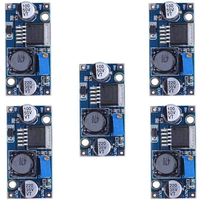 5pcs LM2596S DC-DC Buck Converter Adjustable Power Supply Step Down Module - JJQ MALL - ThaiPick