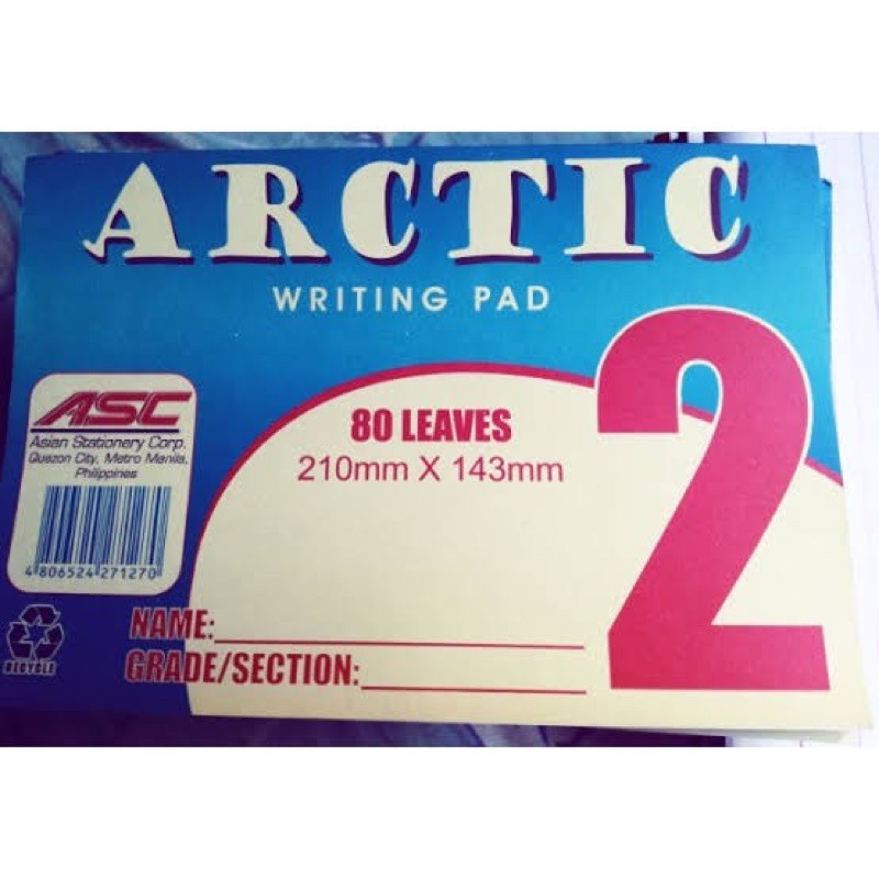 notebook 10 Pads Atlantic Writing Pad Intermediate Long Pad Arctic ...