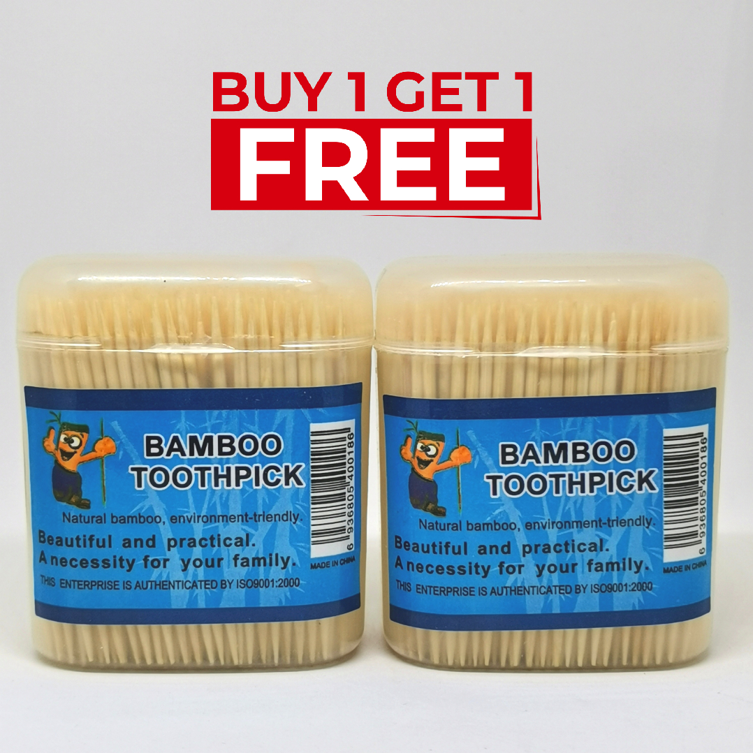 Buy 1 Get 1 Free High Quality Multi-Purpose Toothpick Natural Bamboo ...