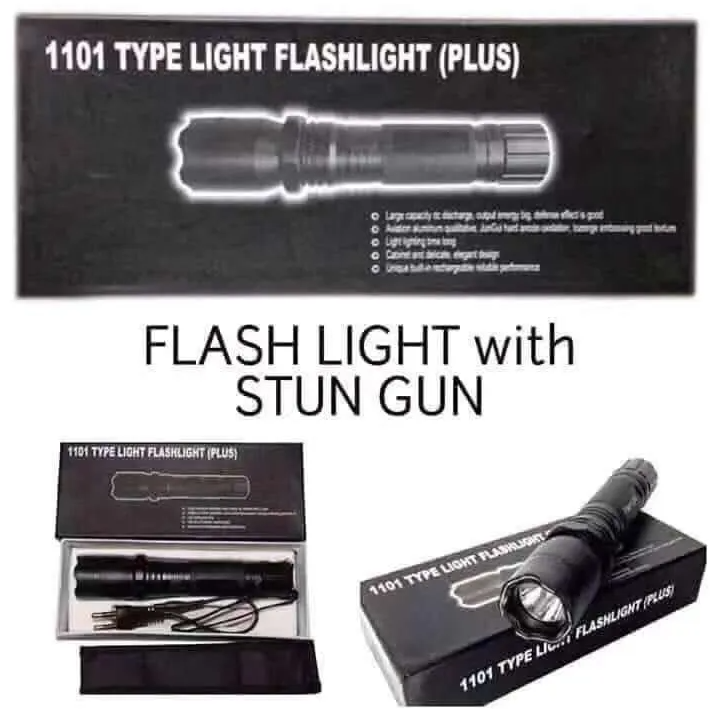 Type Light Flashlight Rechargeable Ultra Bright 2 In 1 Safety Plus ...