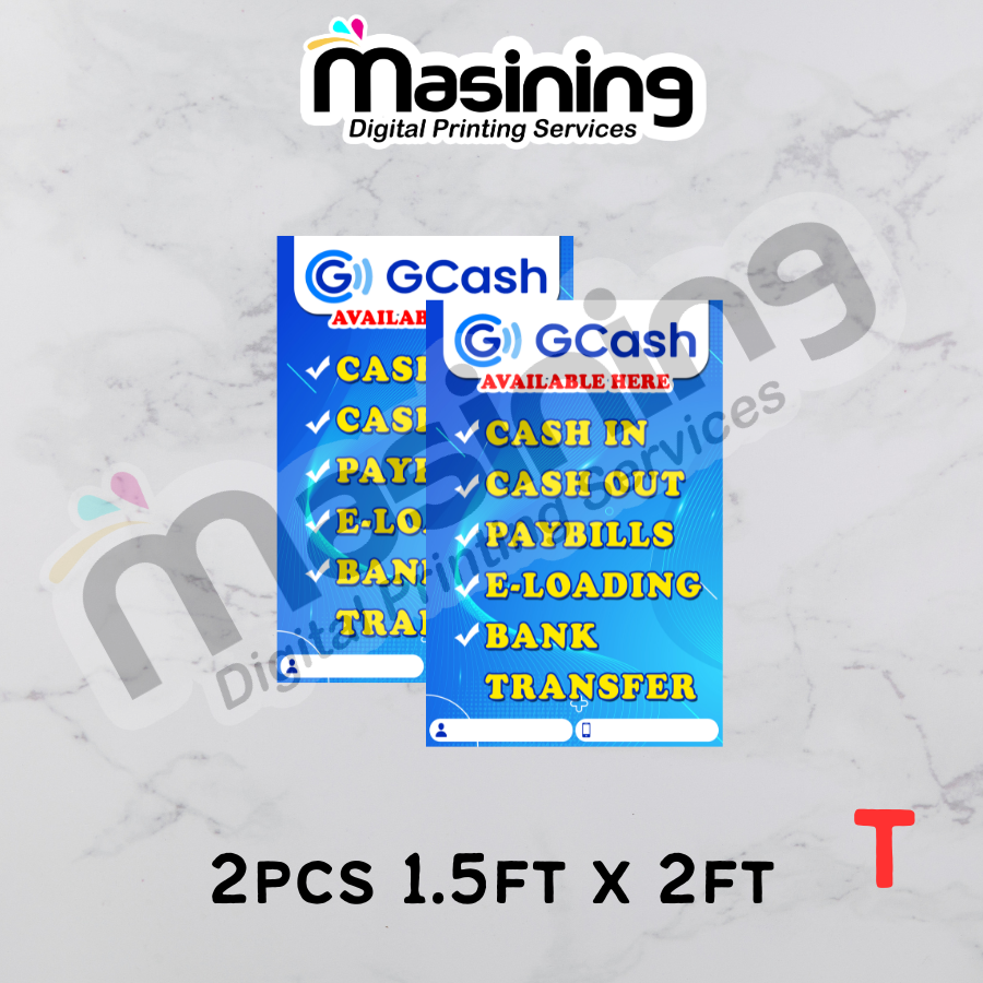 GCASH Business Tarpaulin 3ft x 2ft / 1.5ft x 2ft | Lazada PH
