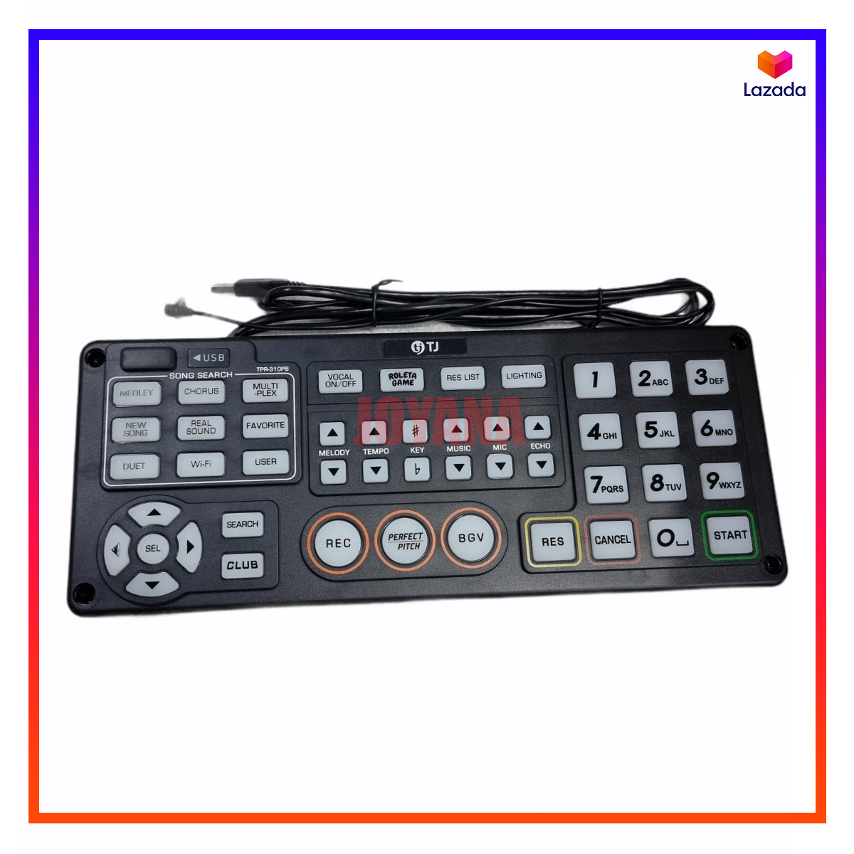 TJ MEDIA Karaoke Keyboard BLACK | Lazada PH