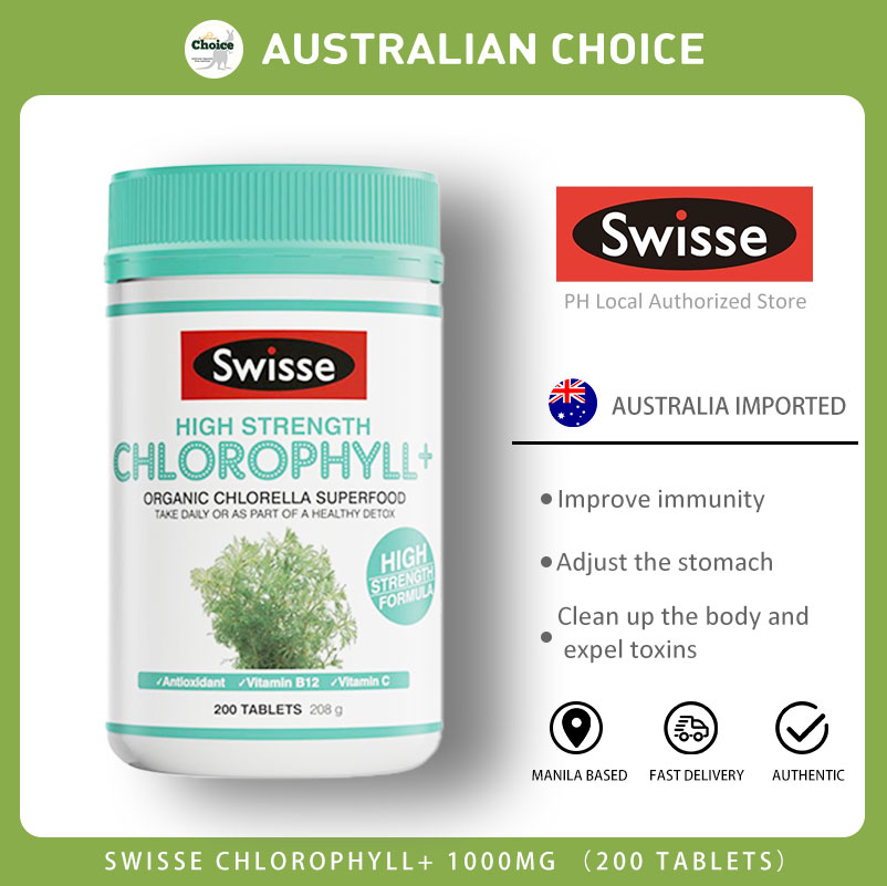 Swisse High Strength Chlorophyll+ 1000mg 200 Tablets | Lazada PH