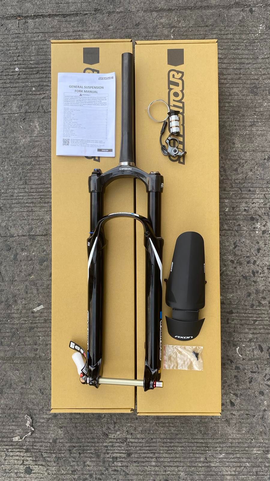 SR SUNTOUR AXON-WERX 34 BOOST CARBON 29er w/ FENDER (MOUNTAINBIKE ...