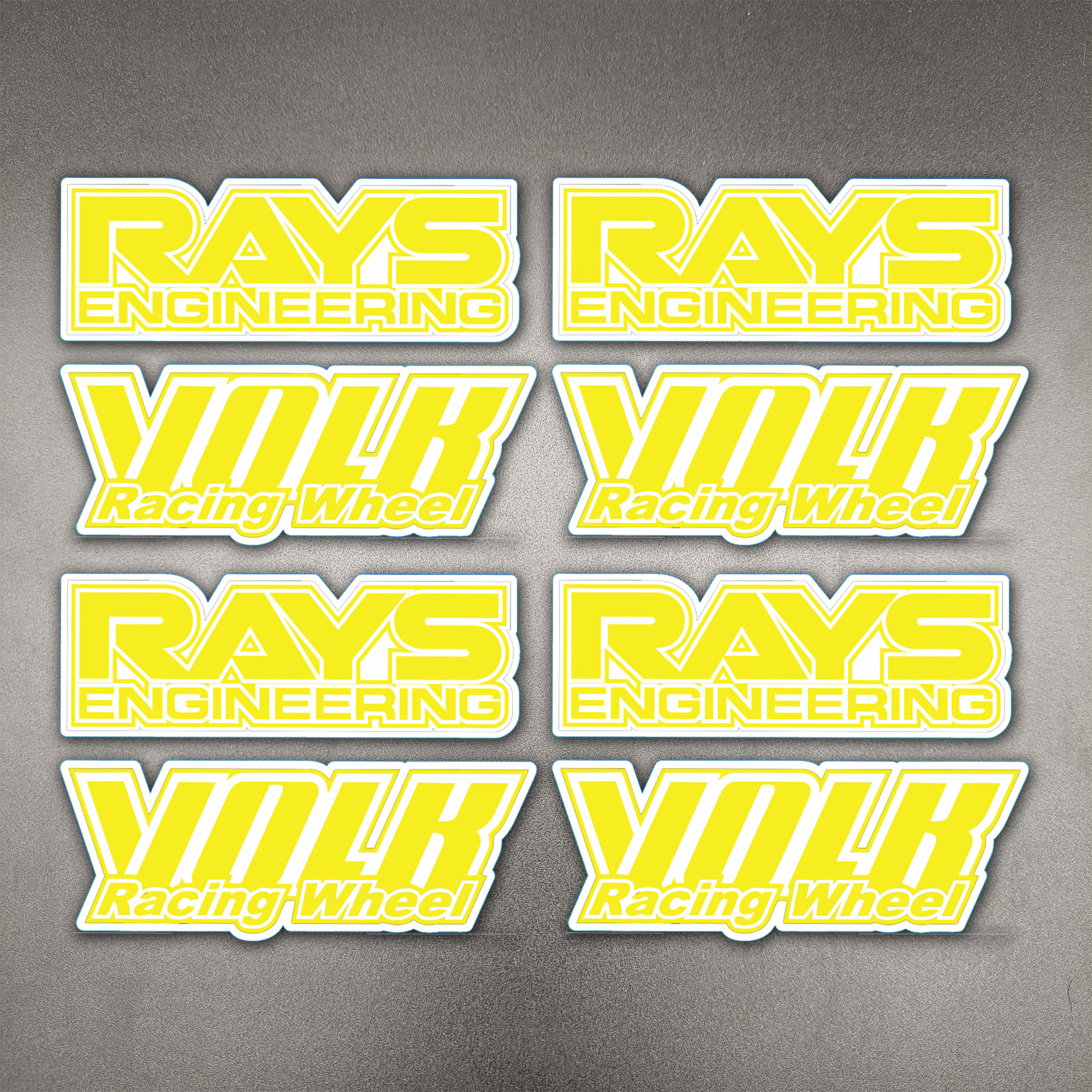 Volk Rays Engineering Racing Wheels Mags Decal - Custom Sticker Set of ...