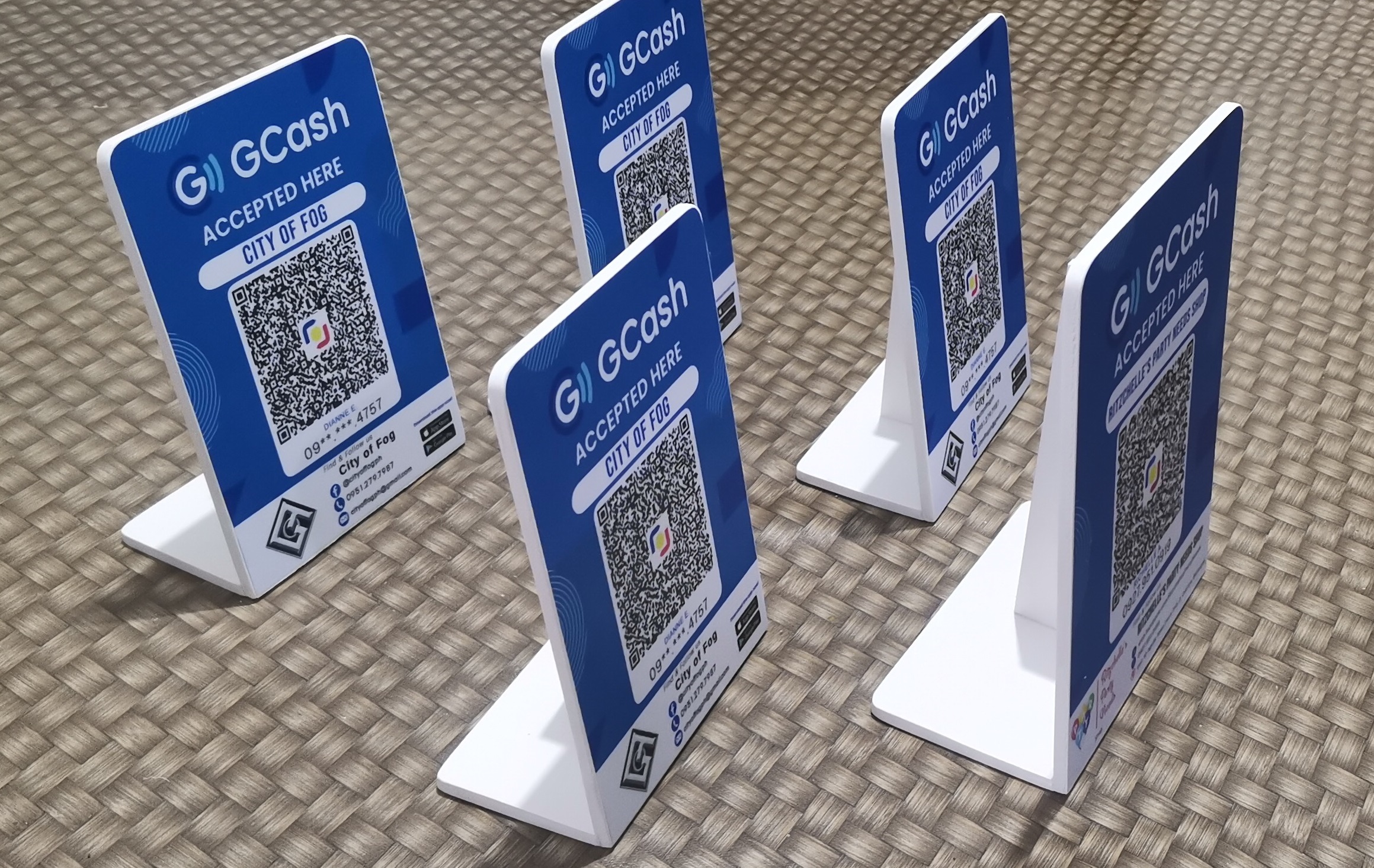 QR Code Display for Gcash Maya Bank Scan to Pay Standee | Lazada PH