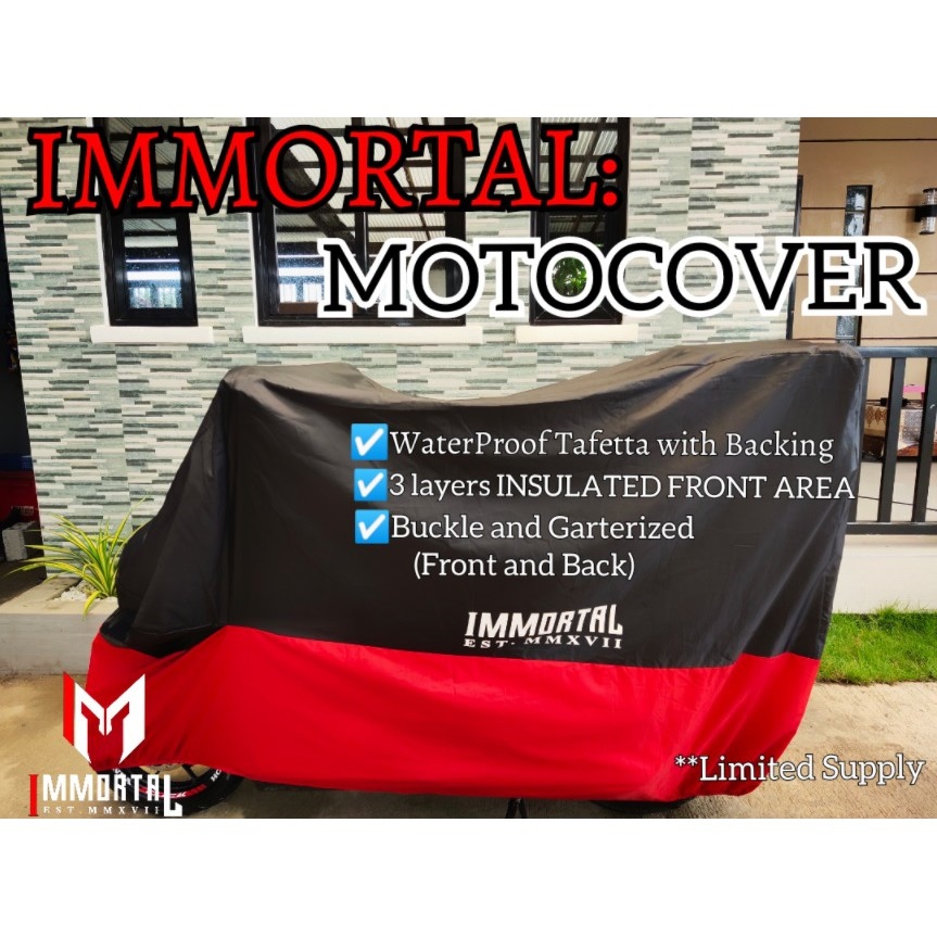 Motorcycle Motor Rain Cover with Insulator Water Repellent Garterized w ...