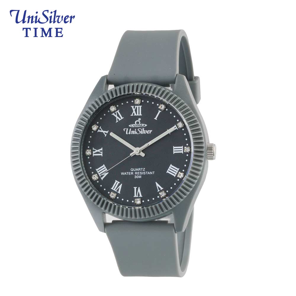 UniSilver TIME Men's Grey Analog Rubber Watch KW4411-1006 | Lazada PH