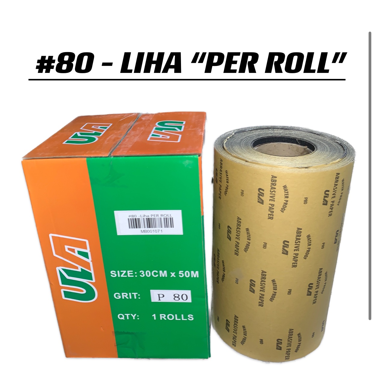 ULA Sand Paper #60, #80, #100, #120 Liha (PER 1 ROLL) | Lazada PH