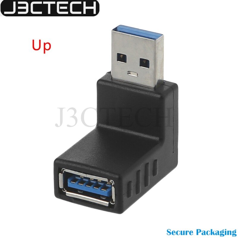 USB 3.0 A Male To Female Connector USB L CONNECTOR 3.0 Adapter 90 Left ...