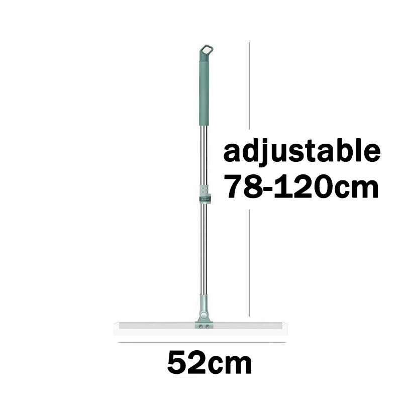 Glass Floor Wiper Rubber Blade Telescopic Rod Scrape Floor Window Wiper ...