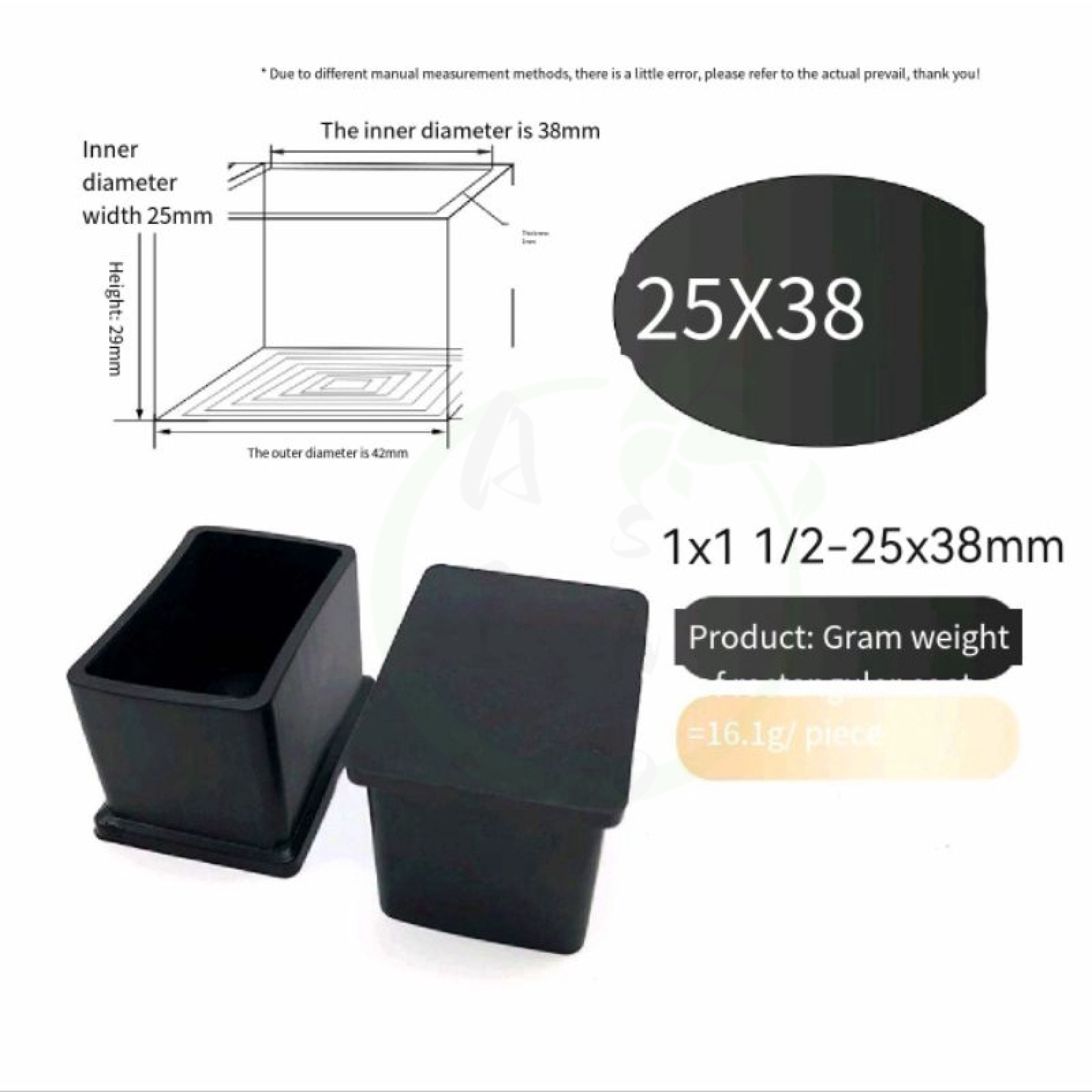 Ready Stock】】HEAVY DUTY Black Rubber Footings Chair Table Foot Caps ...