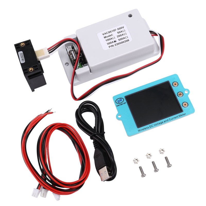 2.4 Inch DC 500V Wireless Voltage Meter Voltmeter Ammeter Solar Battery ...