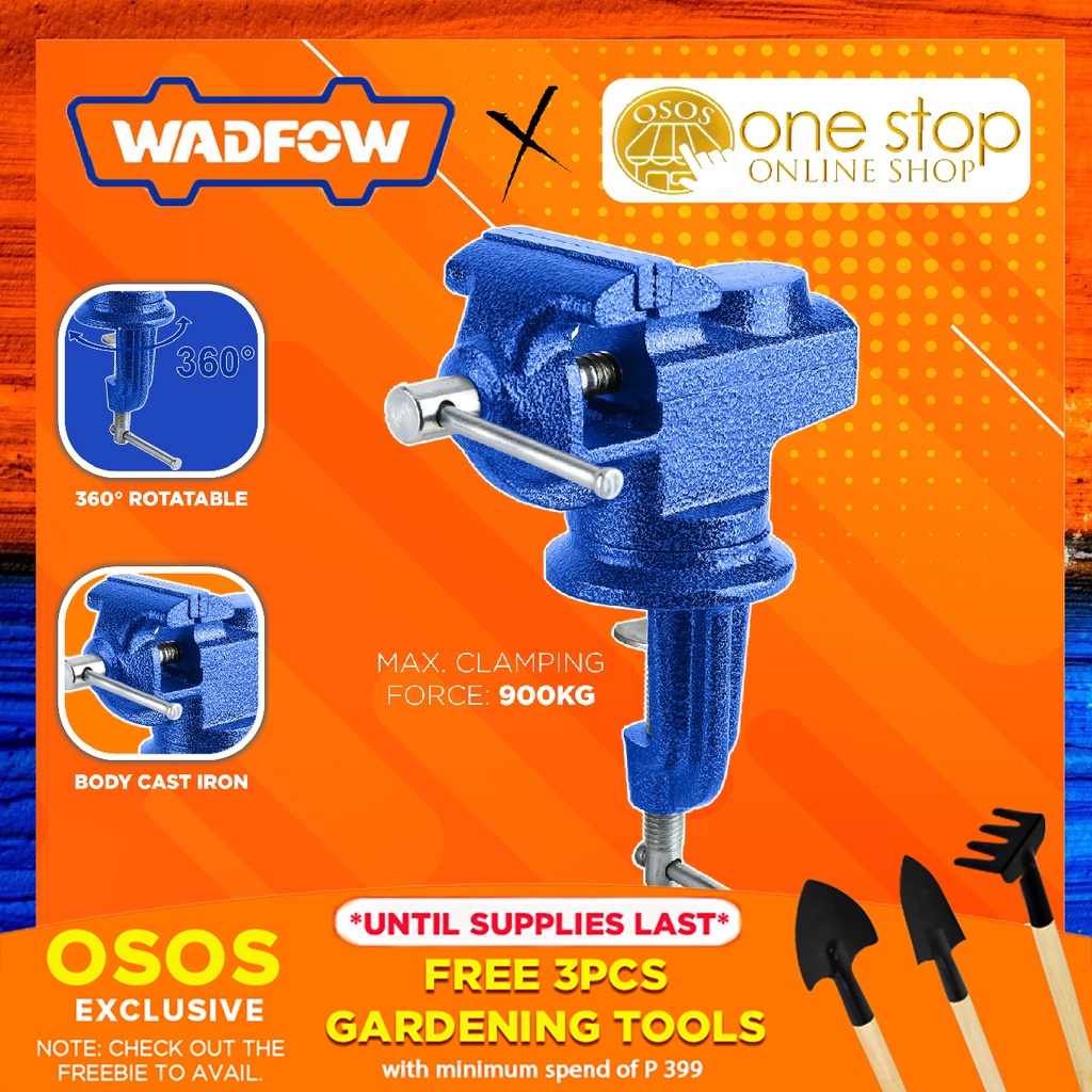 WADFOW Tools Original WBV1A02 Bench Vise Gato with Anvil 2"/50mm •OSOS ...