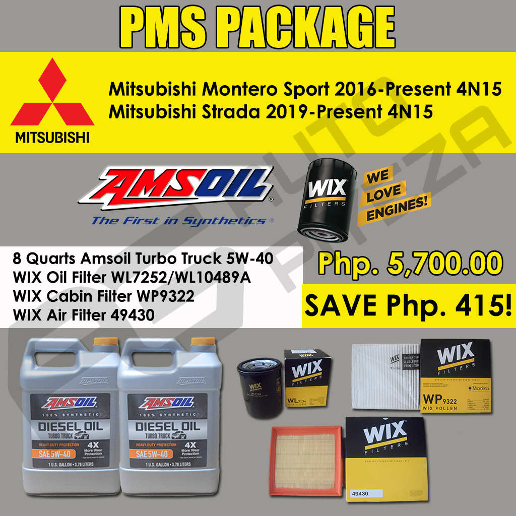 PMS PACKAGE for Mitsubishi Montero Sport/Strada 2.4 4N15 (8 Quarts ...