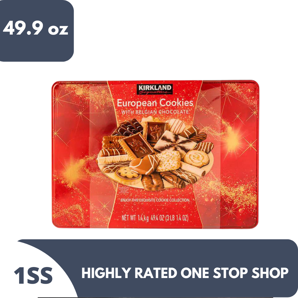 Kirkland Signature European Cookies with Belgian Chocolate 49.9 oz ...