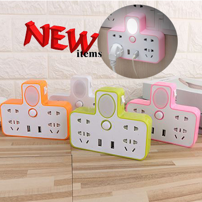 Multifunctional Sockets Plug Adapter Expansion Socket 2 USB Output ...