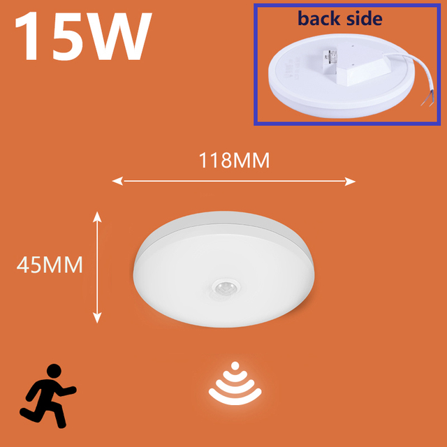 LED Ceiling Lamp with Motion Sensor Ceiling Lights PIR Night Light ...