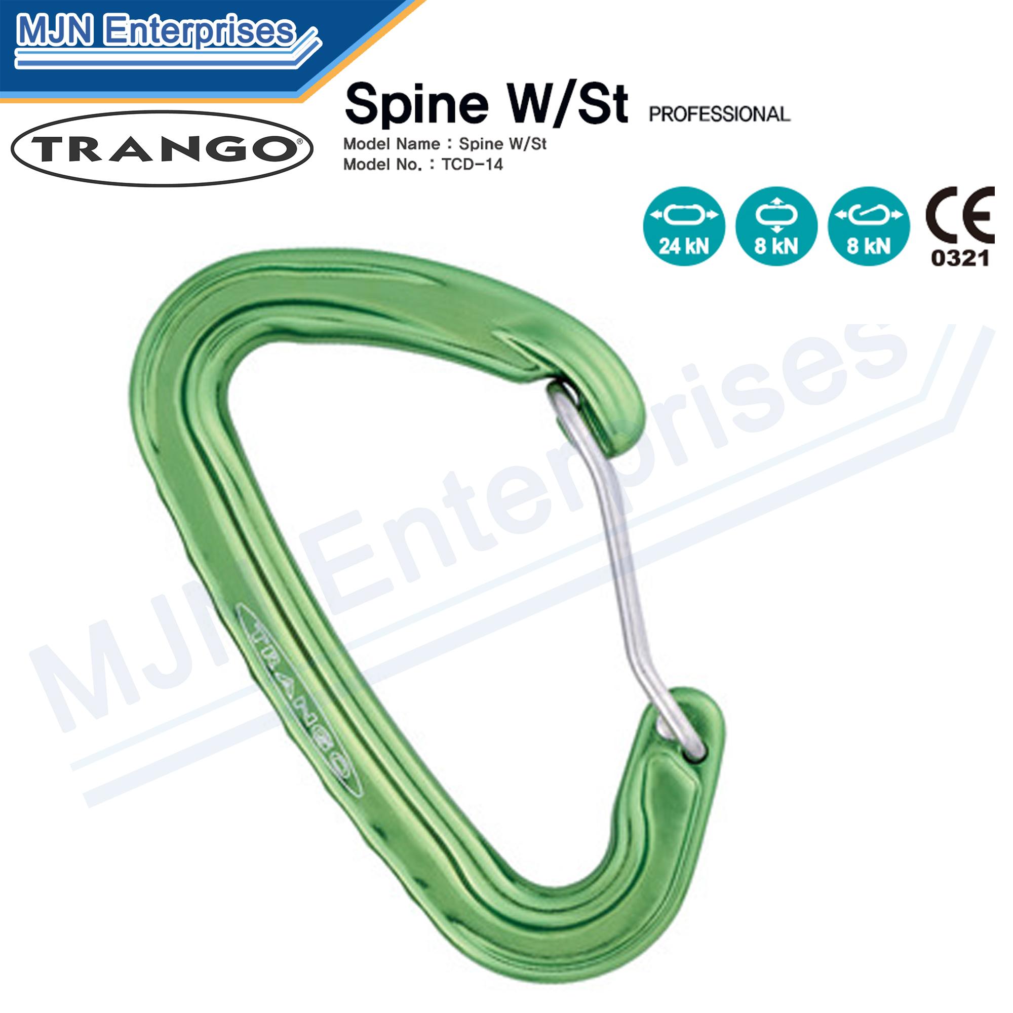 SPINE WIRE STRAIGHT Carabiner for Professional Climbing (MADE IN KOREA ...