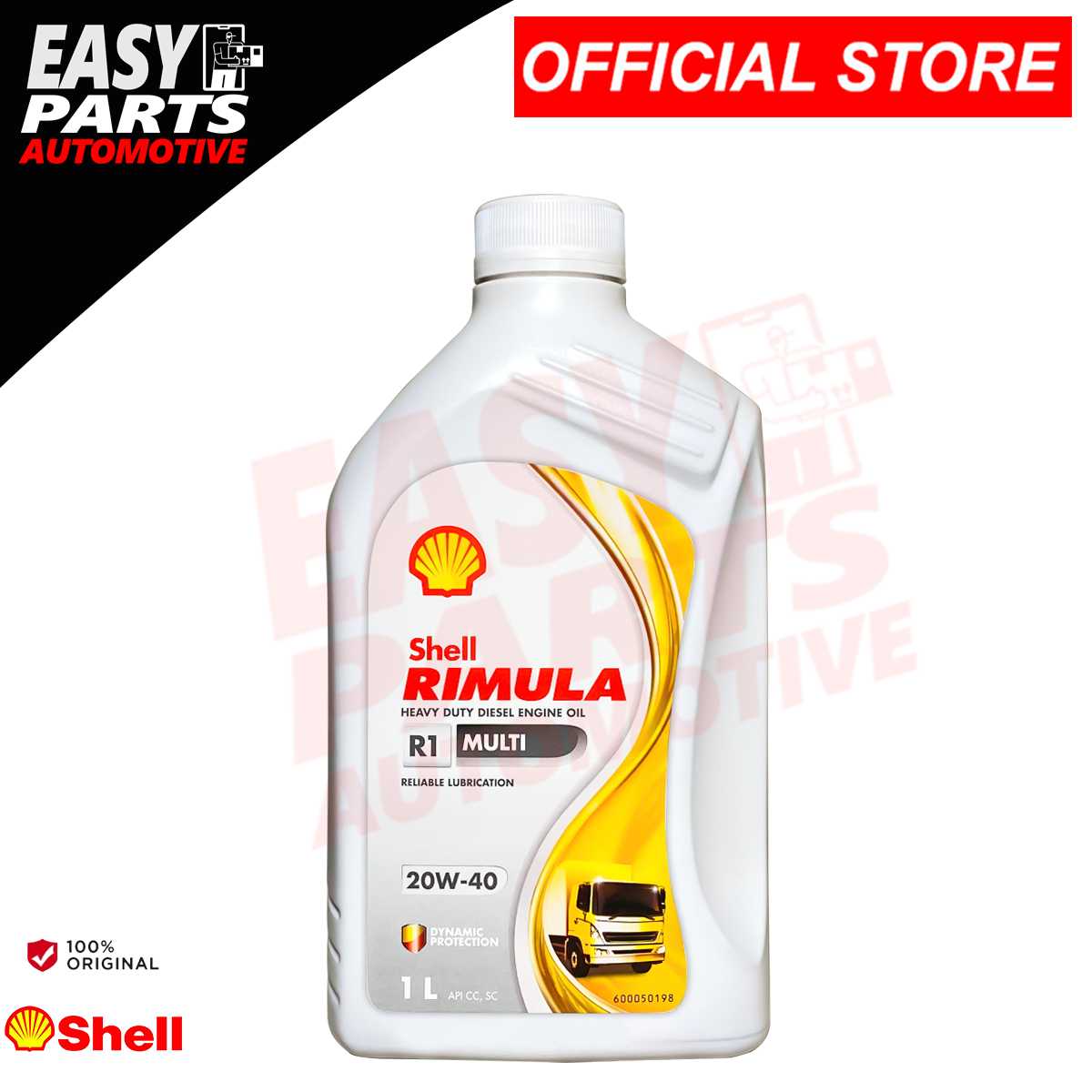 Shell Rimula R1 Multi 20w-40 API-CF4 Heavy Duty Diesel Engine Oil 1L ...