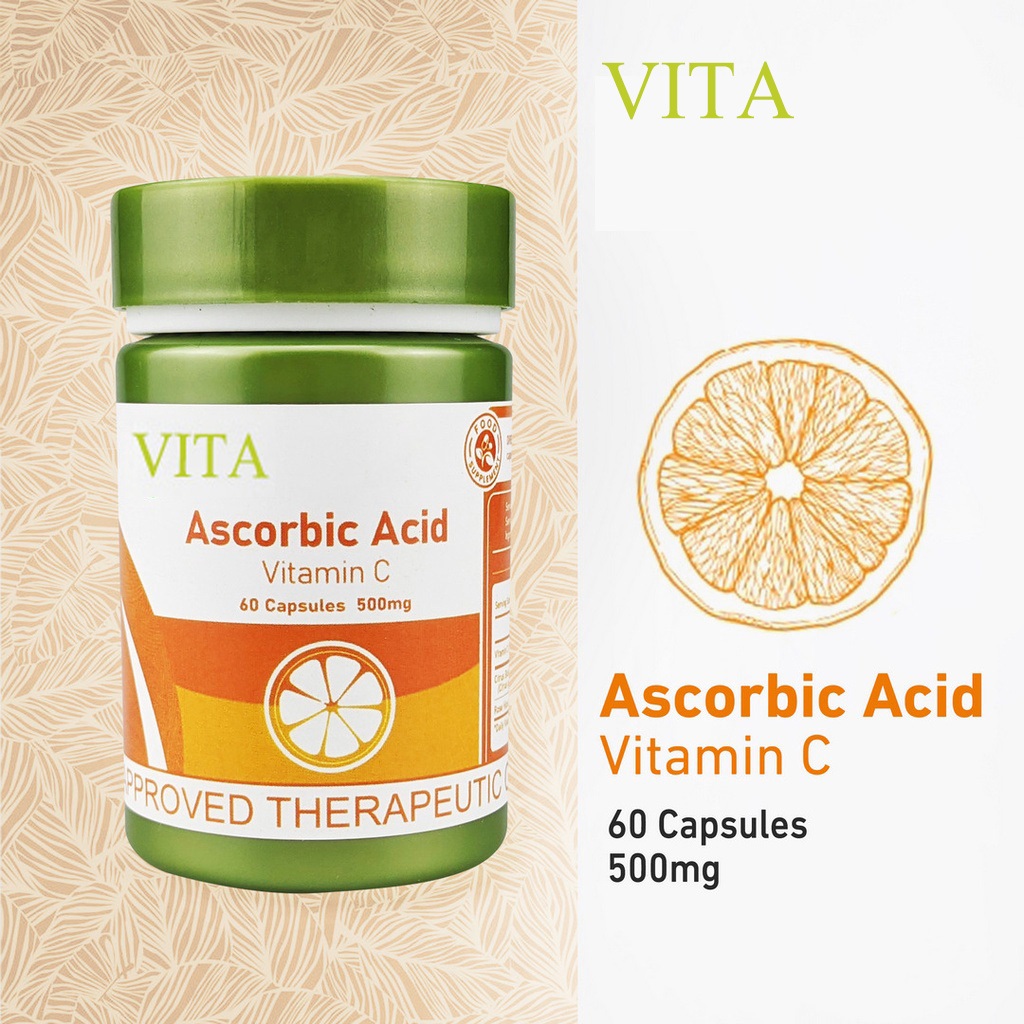 Vita 60pcs Ascorbic Acid Vitamin C Capsule Supplement Lazada Ph