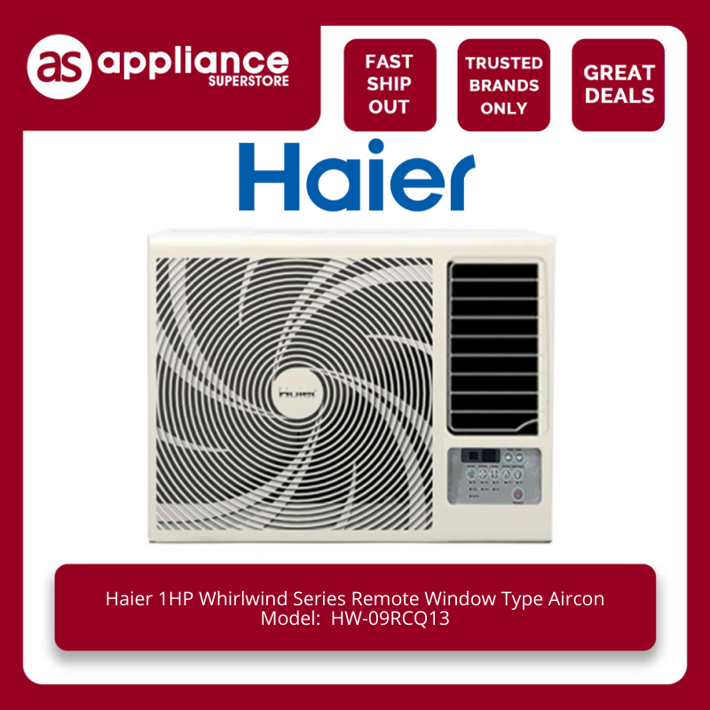 Haier 1HP Whirlwind Series Remote Window Type Aircon HW-09RCQ13 | Lazada PH