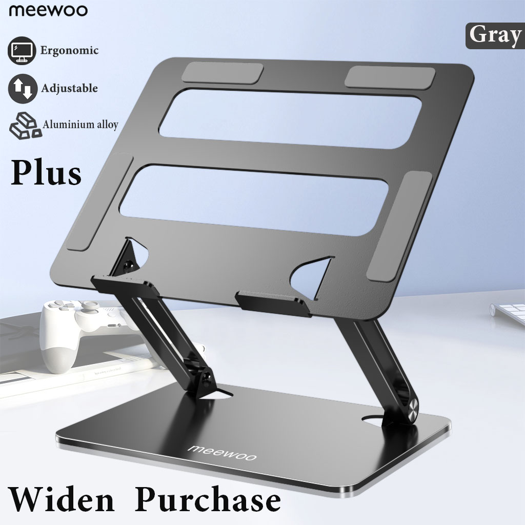 Meewoo Laptop Stand Aluminum Computer Lifter Folding Portable Notebook ...