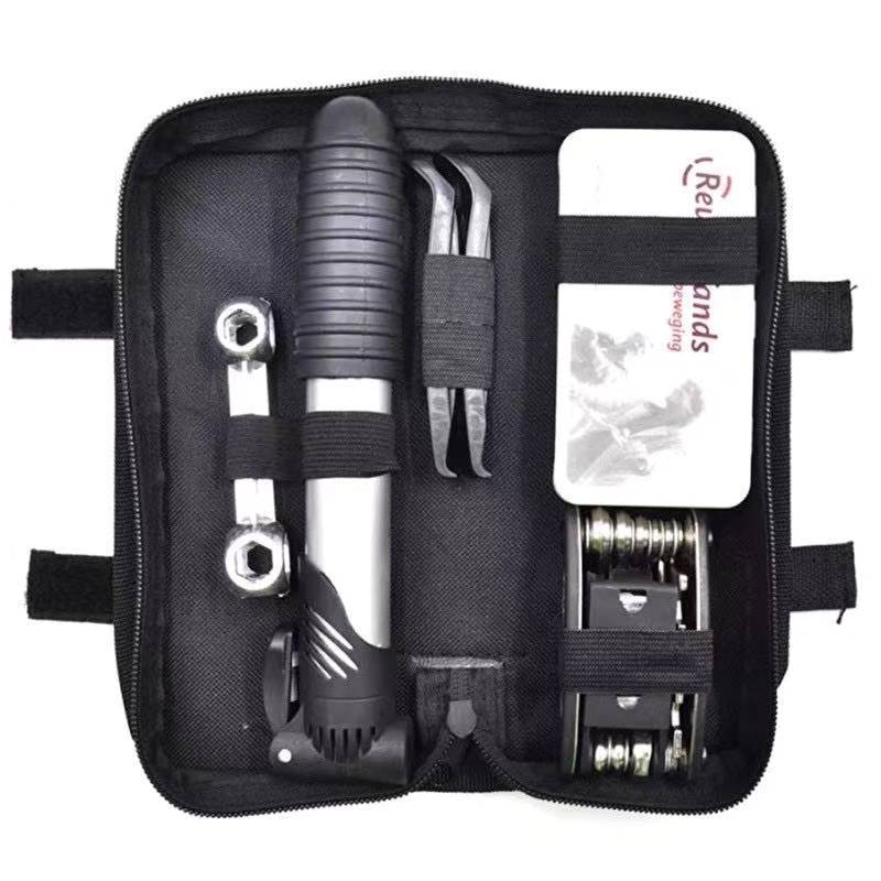 Ready to Use Bike Tire Repair Patch Tool Kit Complete Set with Frame ...