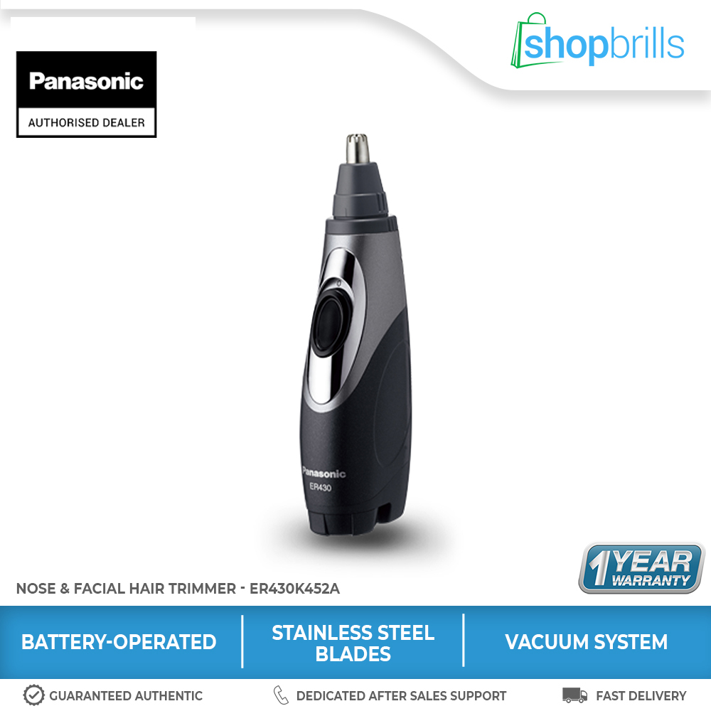 Panasonic Nose & Ear Hair Trimmer ER-430K (Battery not included ...