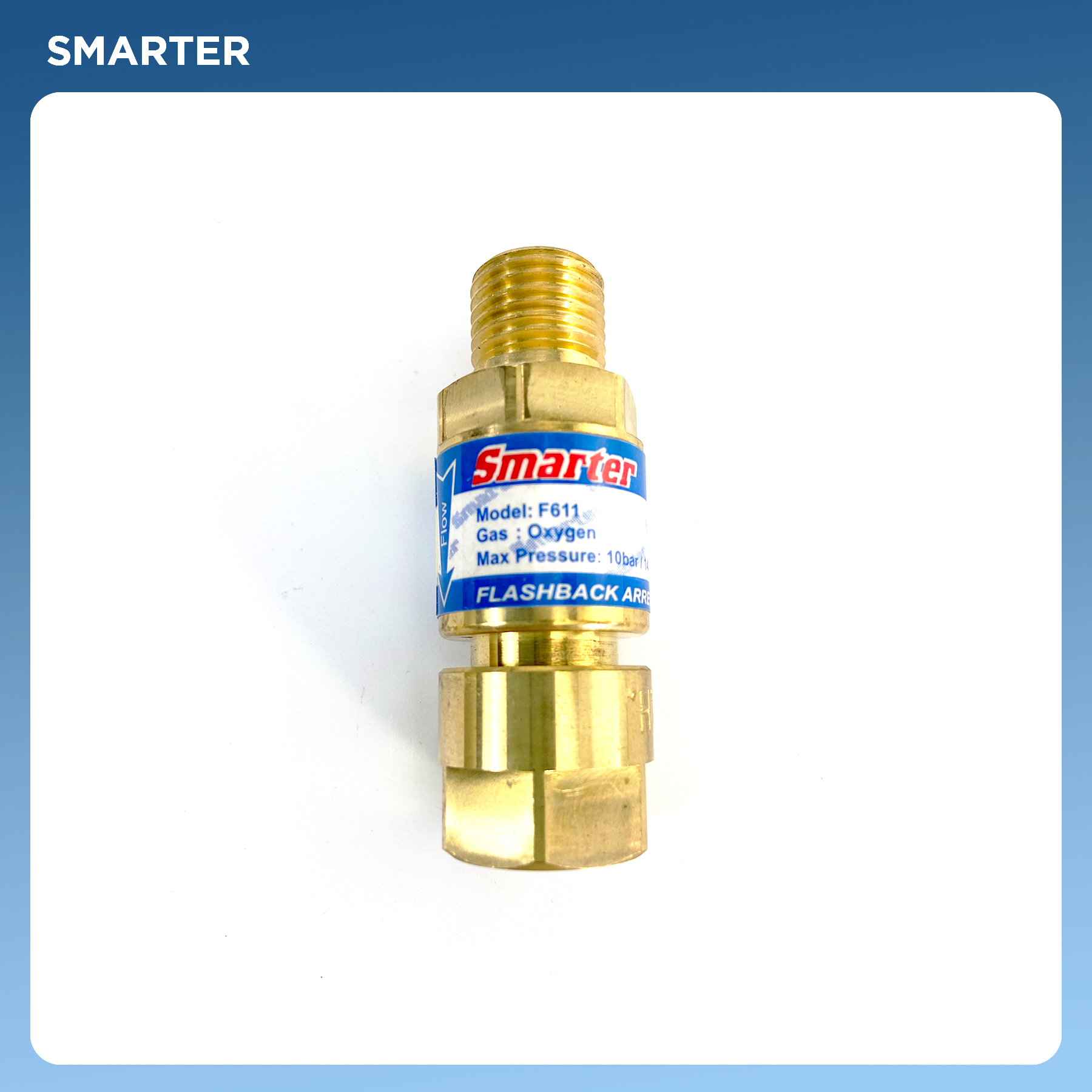Smarter Flashback Arrestor for Torch-Oxygen (9/16" x 18N) || Gas ...