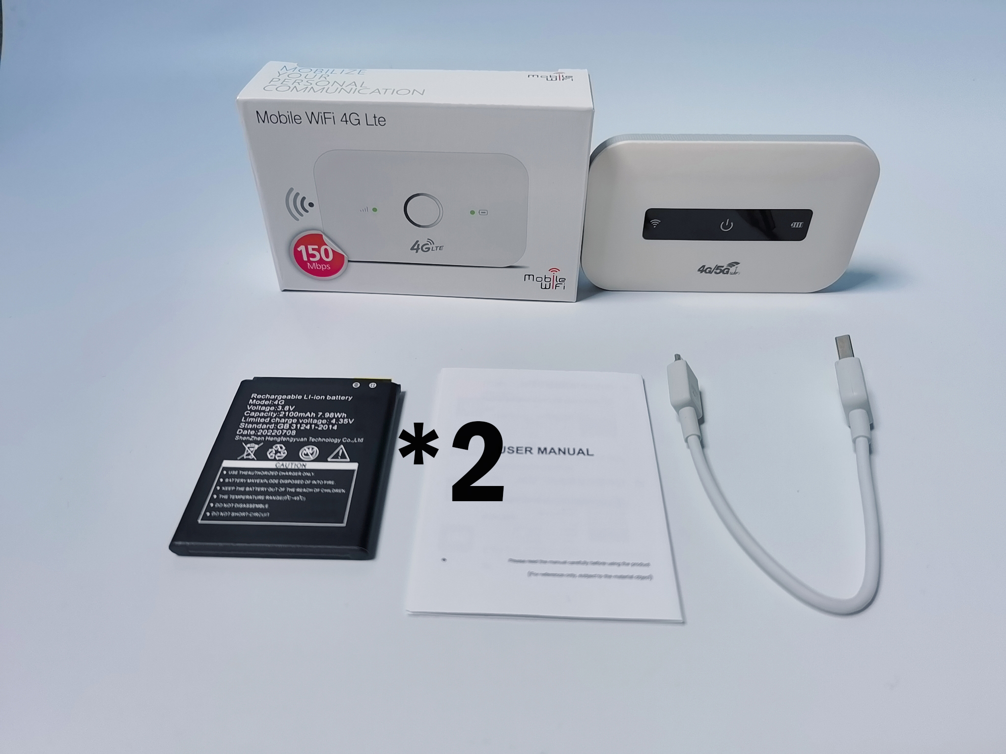 ALL SIM Pocket WiFi Router for Travel with Slot 2100mAh LTE Mobile ...