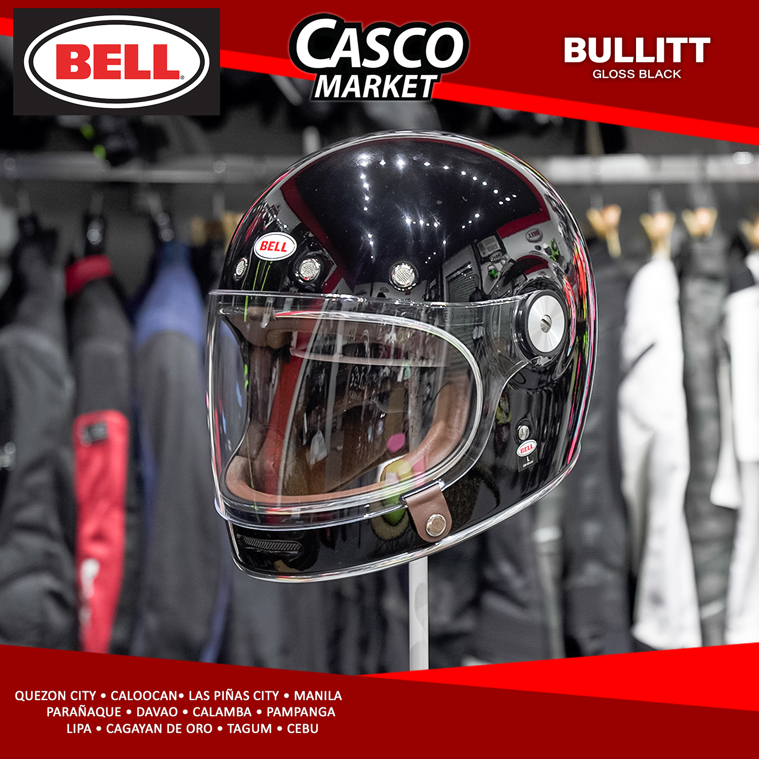 BELL BULLITT MODERN CLASSIC FULL FACE SINGLE VISOR MOTORCYCE HELMET ...