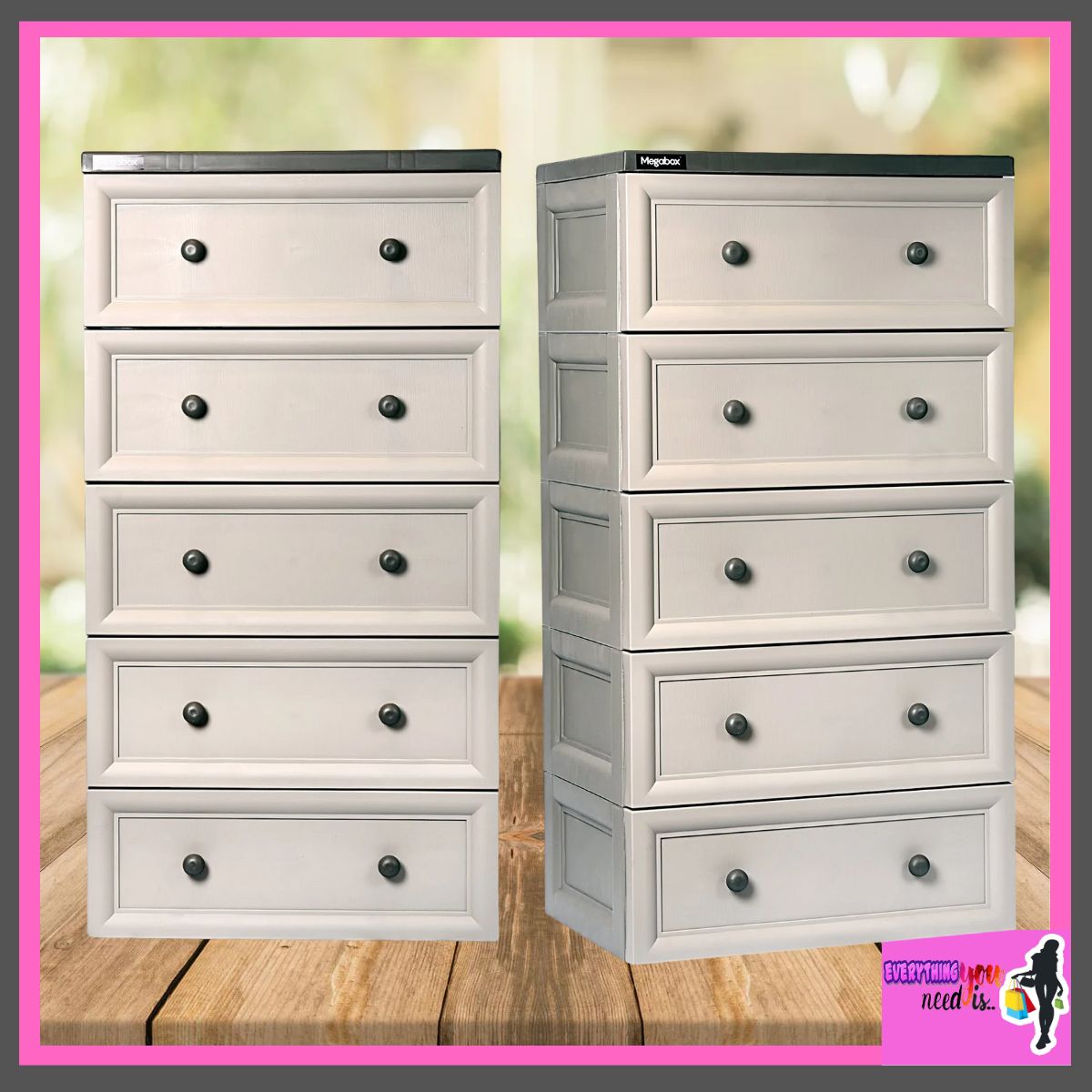 Megabox American Style 5 Layer Drawer/ Megabox Elegant Design 5 Layer ...