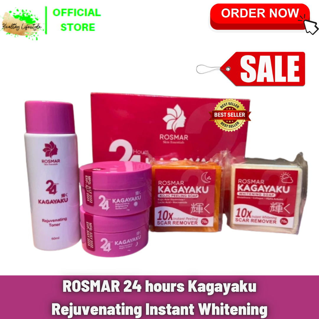Rosmar Kagayaku Rejuvenating Set extreme peeling and whitening kit 10x ...