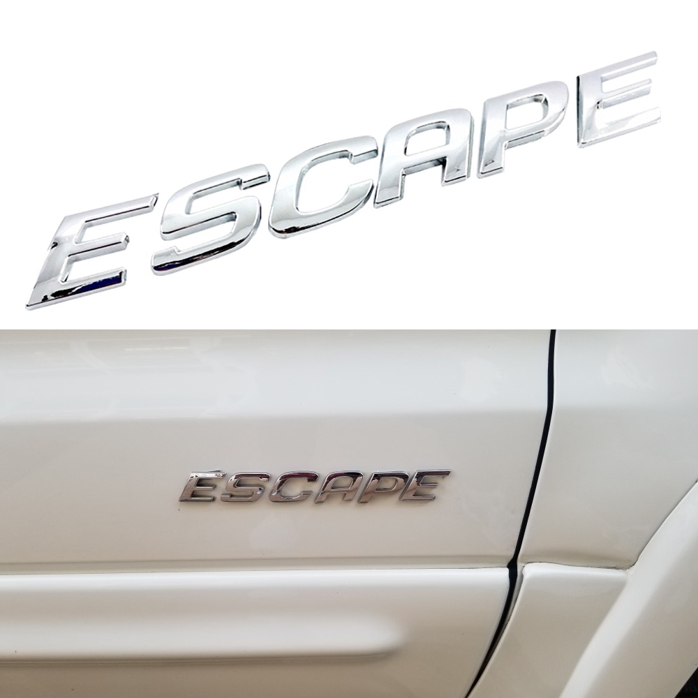 NEW Chrome ESCAPE Logo Auto Trunk Lid Emblem Badge Sticker Decal ...