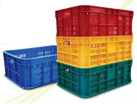 Bundle of 4 pieces Multi-Purpose Crate 20in x 14in x 7in Blue / Half ...