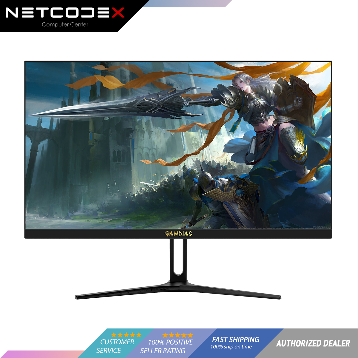 Gamdias HD238F 165Hz VA 1ms Gaming Monitor 1080P FHD DP HDMI | Lazada PH