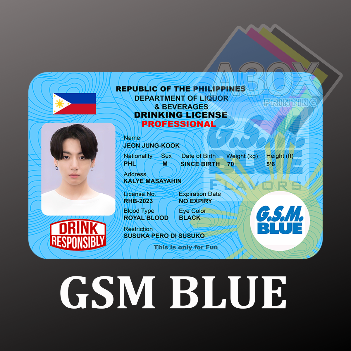 DRINKING LICENSE - PVC ID - CUSTOMIZED ID | Lazada PH