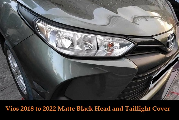 Toyota Vios Gen 4 and Gen 4.5 2018 to 2022 Matte Black Headlight and ...
