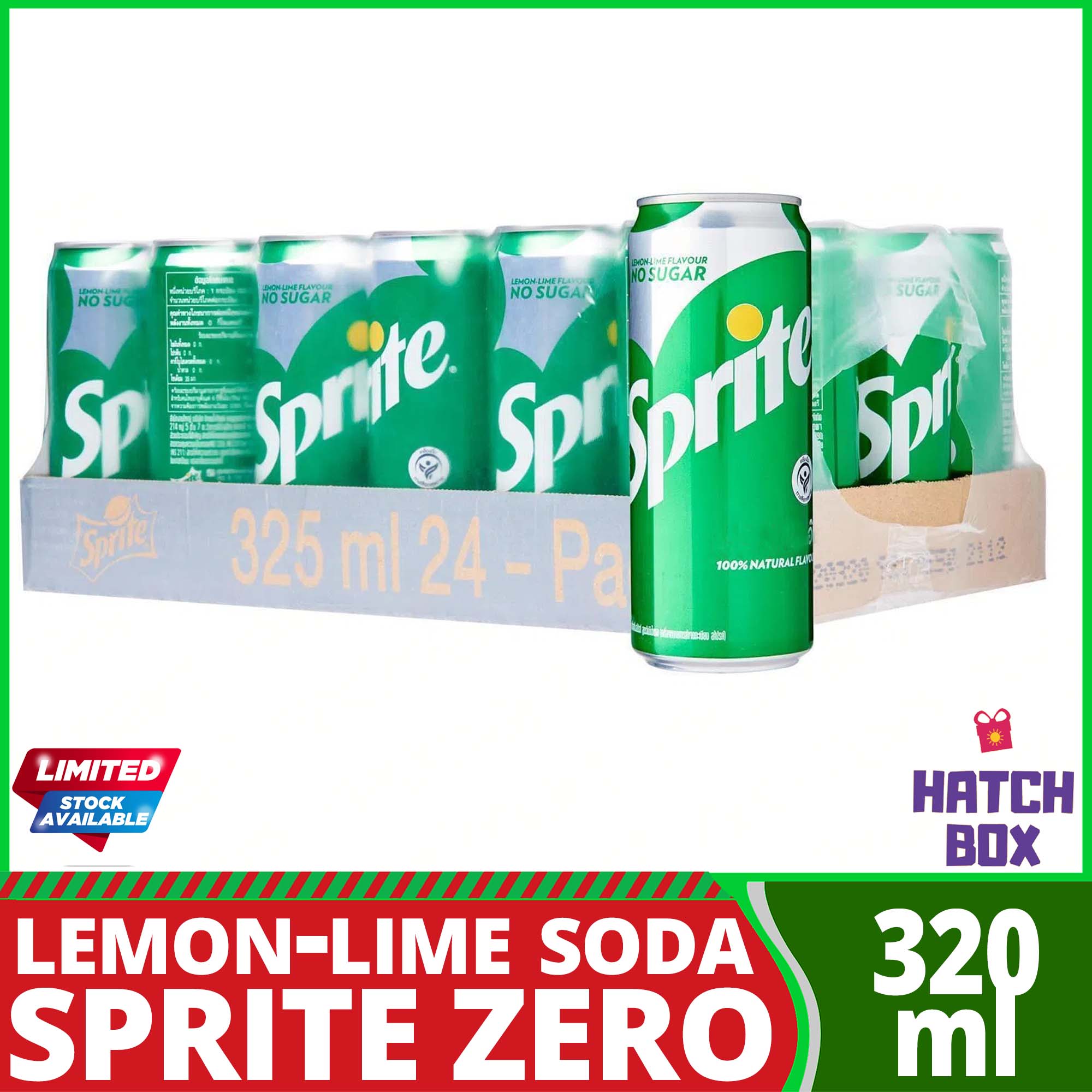 Sprite Zero Carbonated Lemon-Lime 24 x 320ml NO SUGAR | Lazada PH