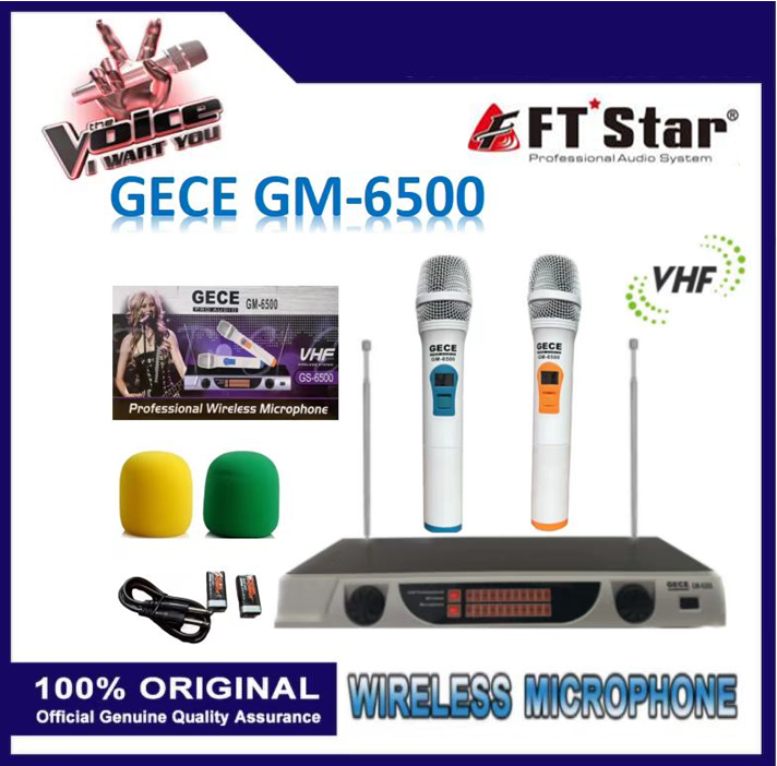 FT STAR New Quality Wireless Microphone GECE GM-6500 Professional ...
