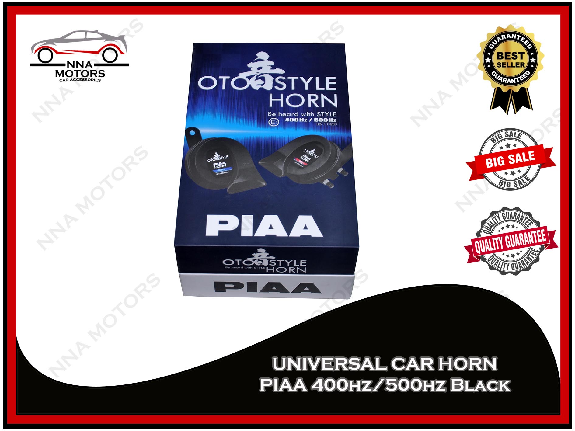 UNIVERSAL Car Horn PIAA 400hz/500hz Black | Lazada PH
