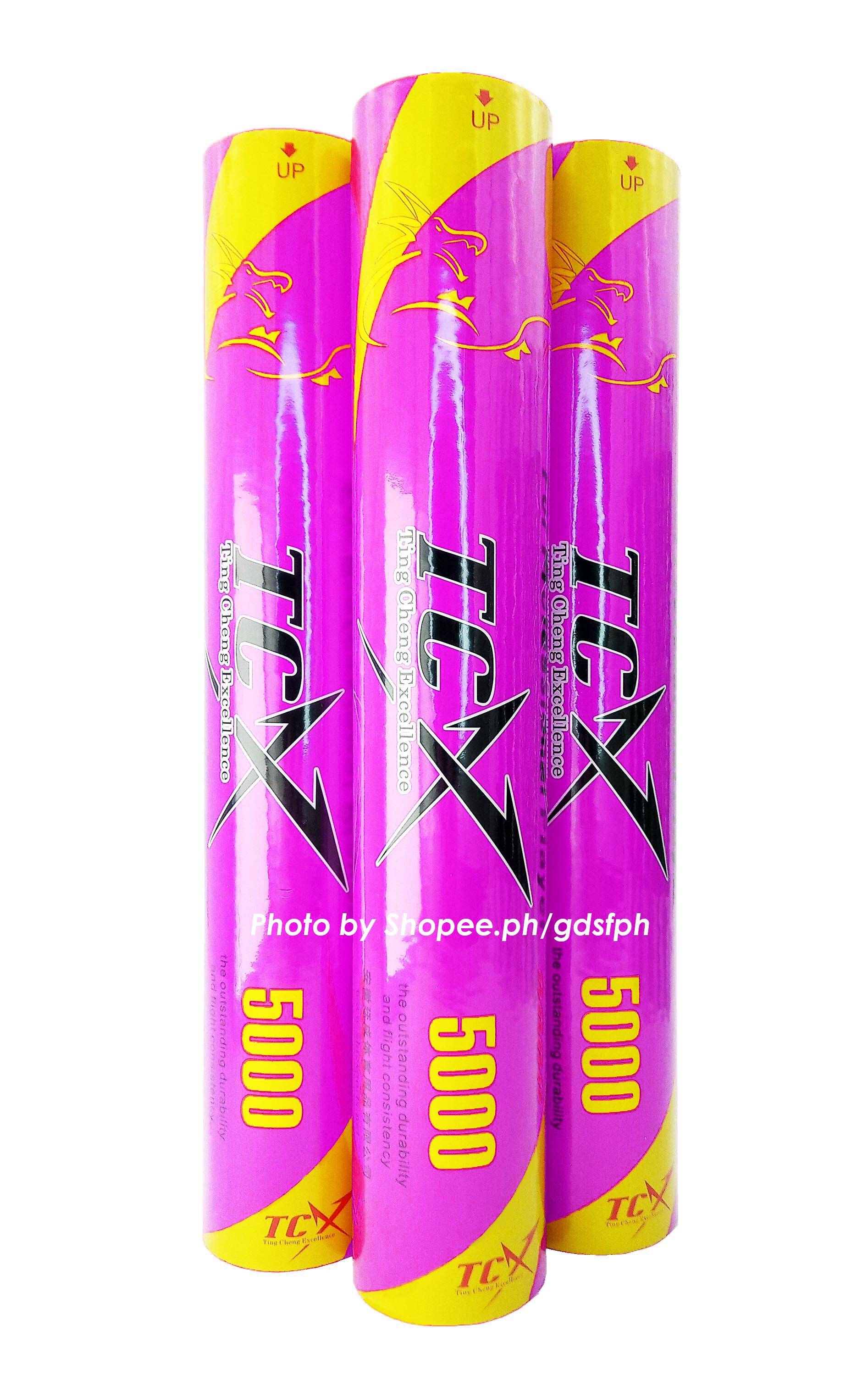 TCX 5000 Badminton Shuttlecock (Red and Purple) | Lazada PH