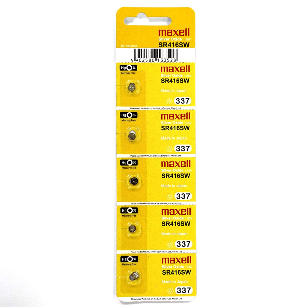 Maxell SR416SW Silver Oxide Battery Pack of 5pcs | Lazada PH
