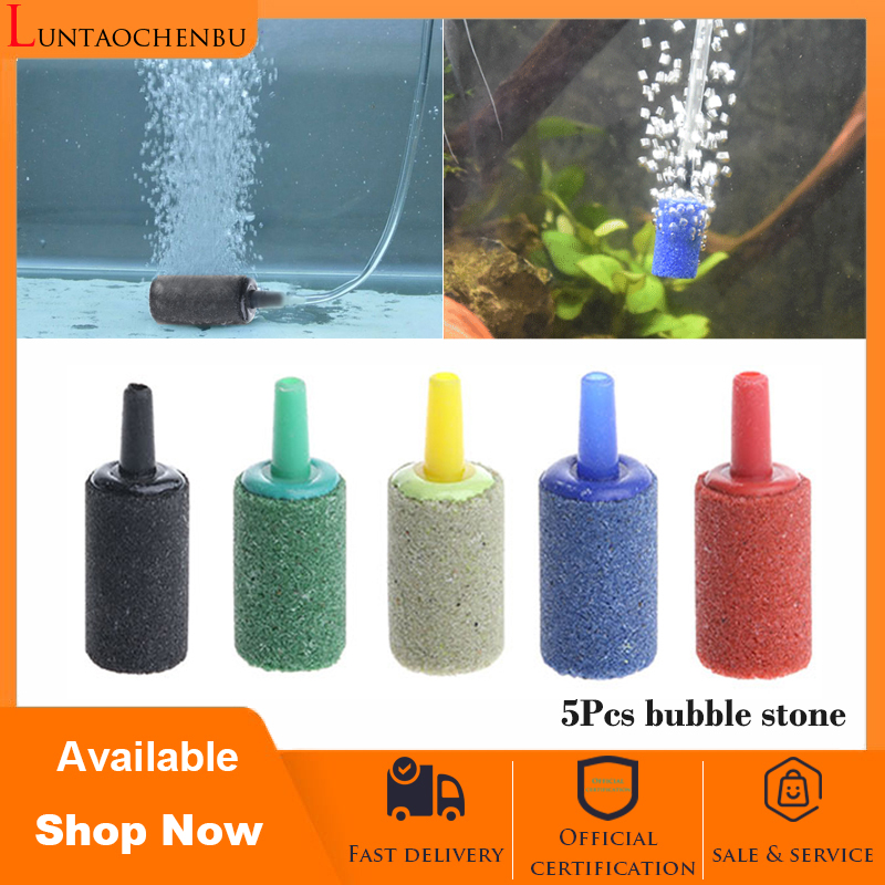 5Pcs Multicolor Aquarium Cylinder Bubble Air Stone Fish tank air stone ...
