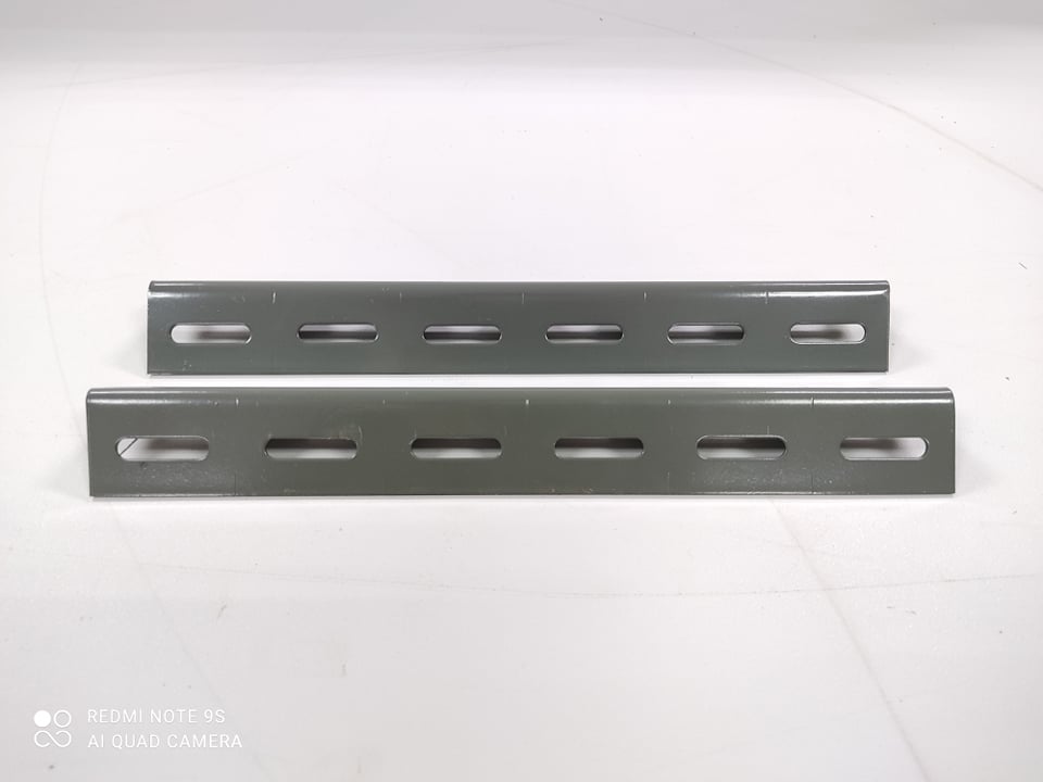 Slotted Angle Bar 1.5" x 1.5" x 2.0mm x 1foot, Gray with Free ...