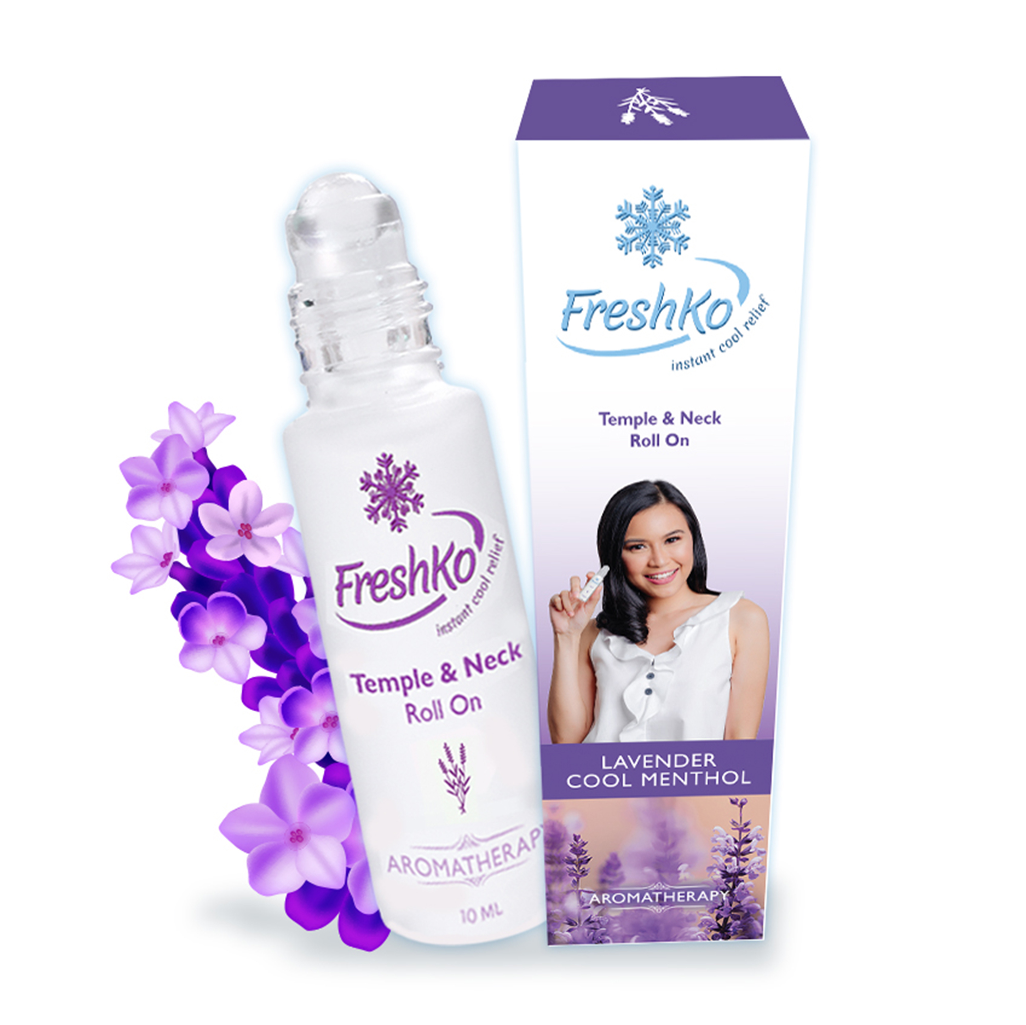 FreshKo Temple and Neck Roll On Aromatheraphy Lavender and Cool Menthol ...