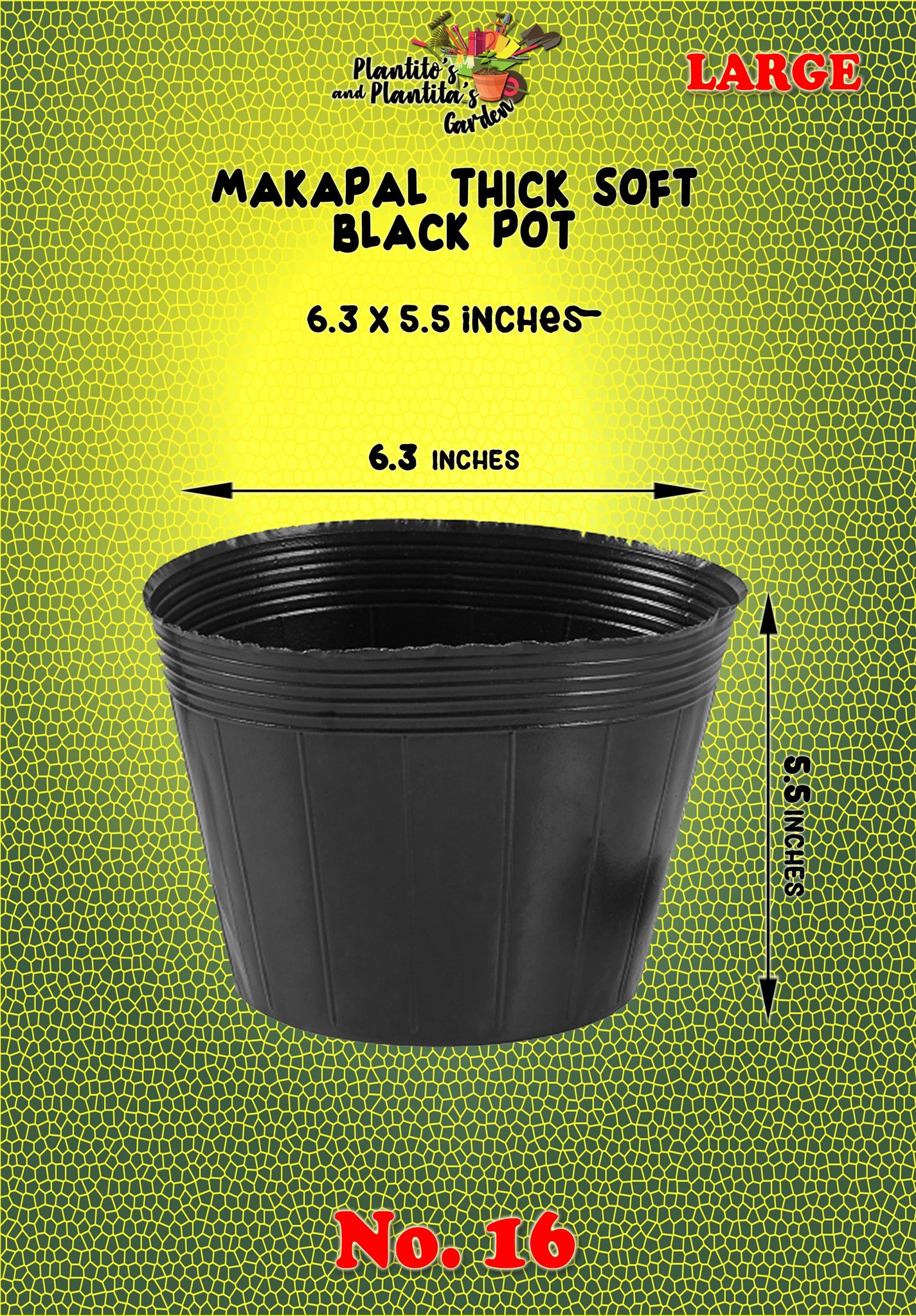 10 PCS Makapal Thick Soft Black Pots Wholesale | Lazada PH