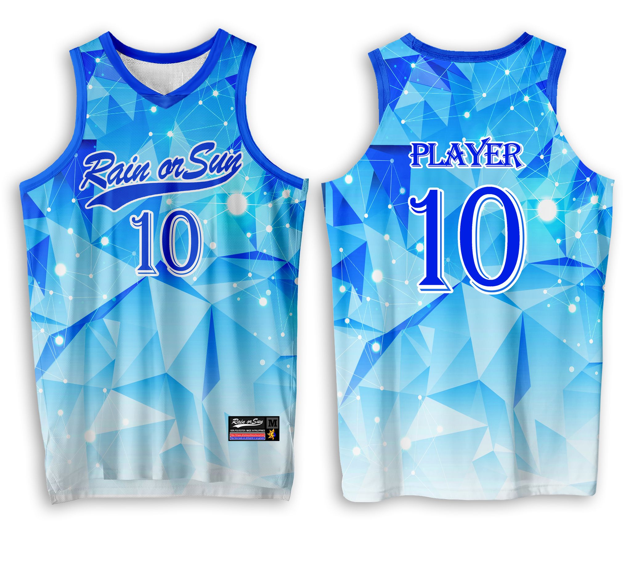 FREE CUSTOMIZE OF NAME AND NUMBER ONLY RAIN OR SUN 16 BASKETBALL JERSEY ...