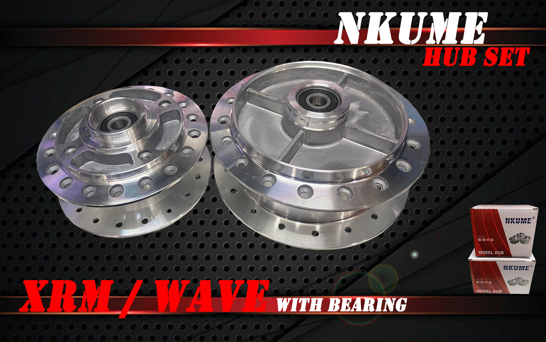 NKUME HUB SET WAVE/XRM WITH BEARING | Lazada PH